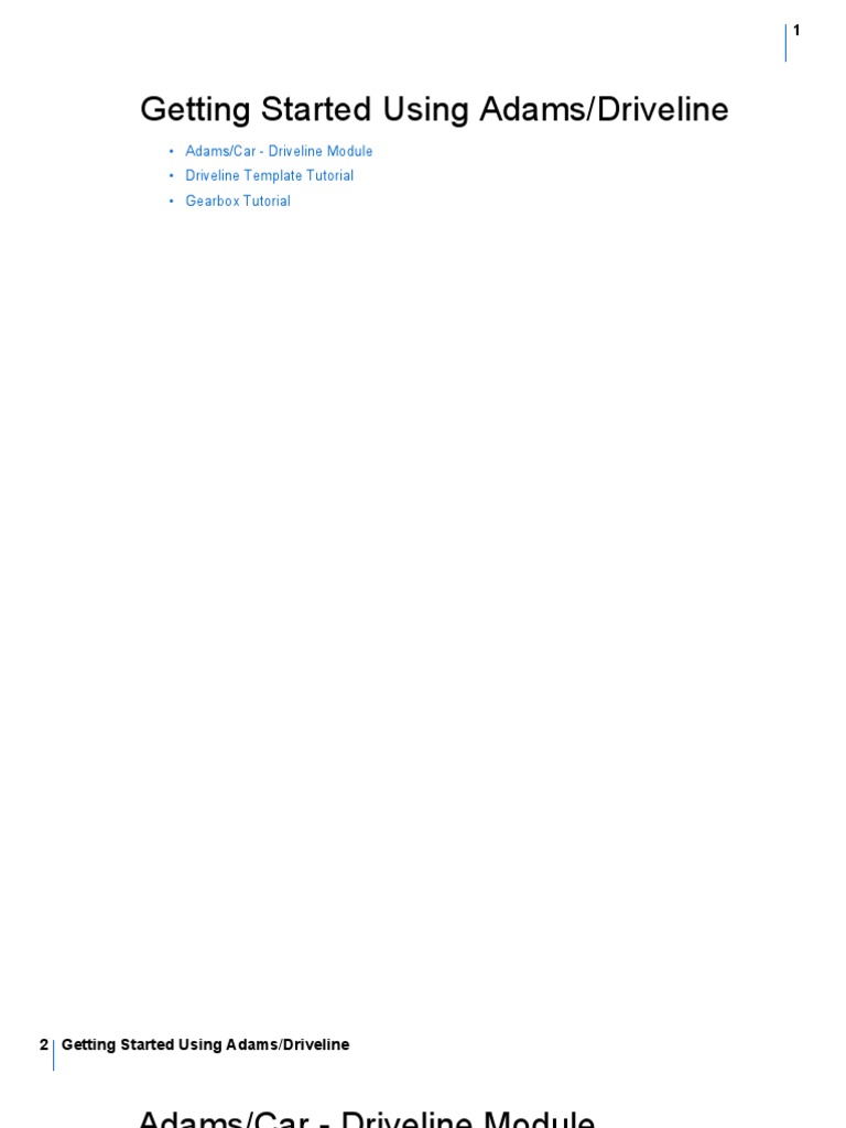 Getting Started Using Adams/Driveline - MD Adams 2010 | PDF | Graphical User Interfaces | Dialog Box