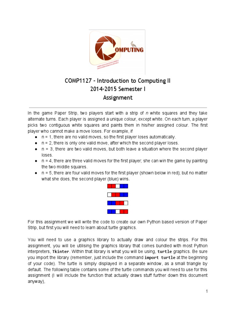 Paper Strip Game: A Python Implementation of the Two-Player Board Game Using Turtle Graphics ...