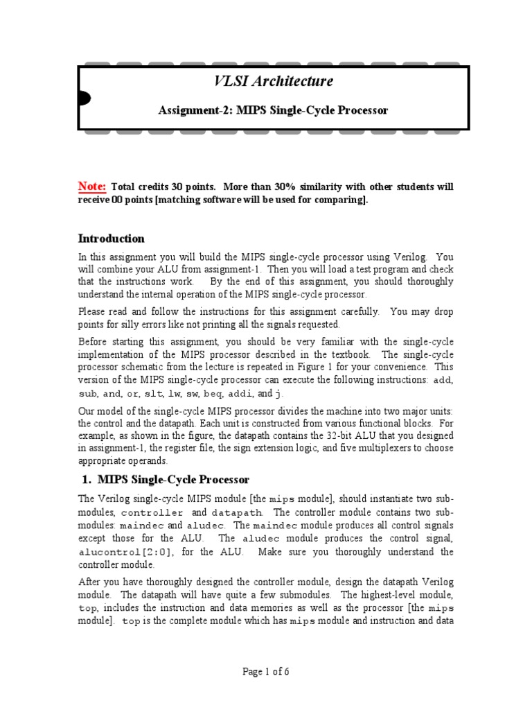 Assignment 2 Pdf Mips Instruction Set Instruction Set