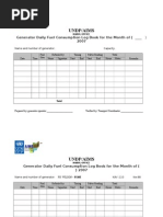 Generator Log Book | PDF | Energy And Resource | Nature