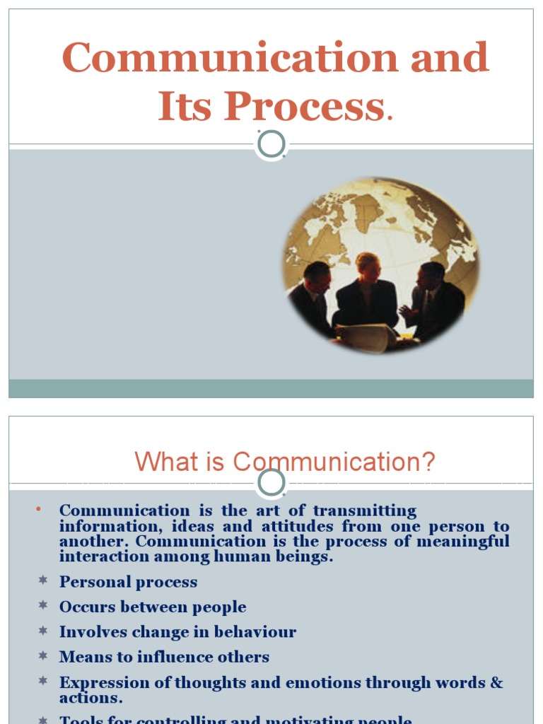 Comm NN Its Process | PDF | Semiotics | Communication