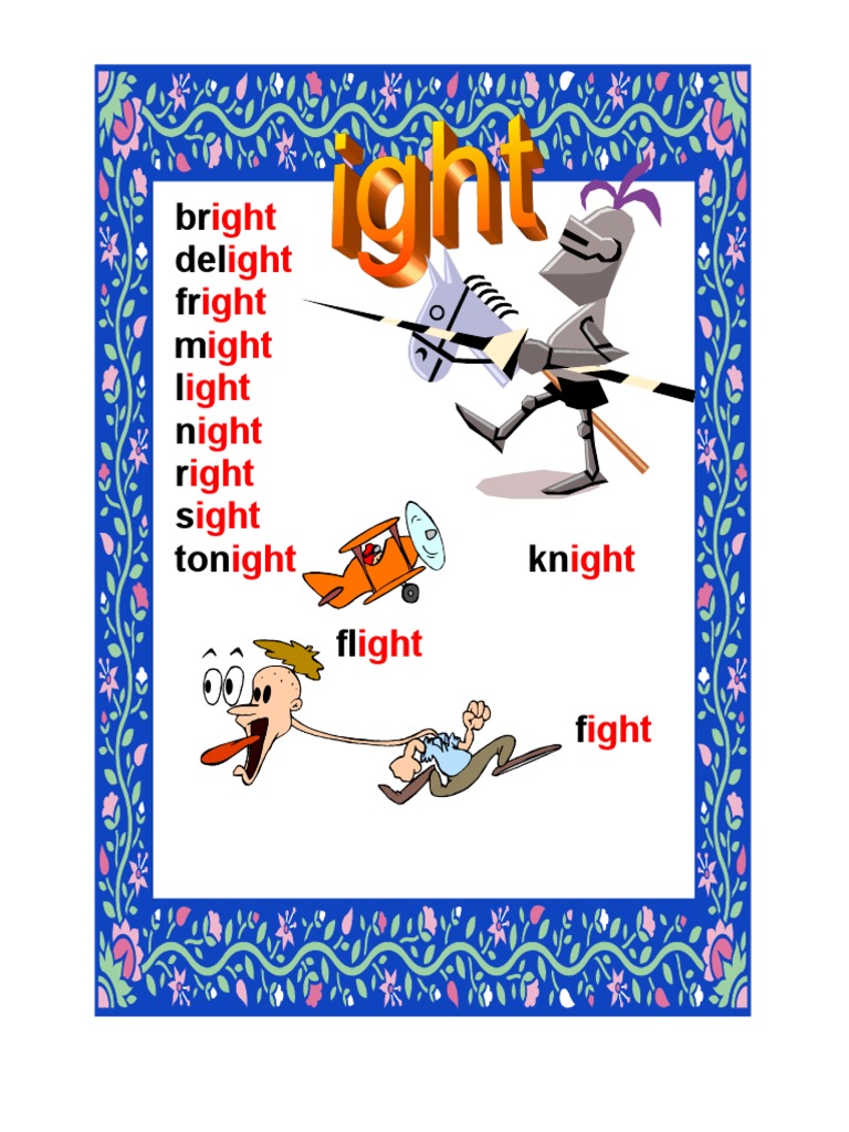 Phonics Poster - Ight | PDF