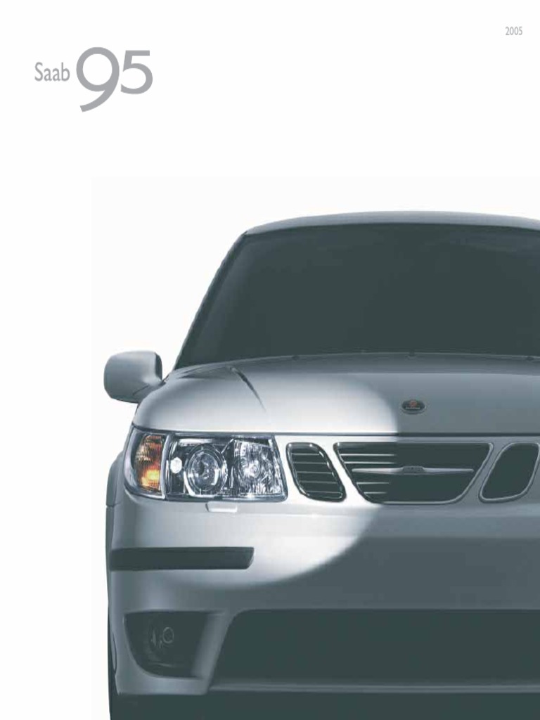 Saab 9-5 Brochure Saab - Int 9-5 - 2005 | PDF | Headlamp | Trunk (Car)