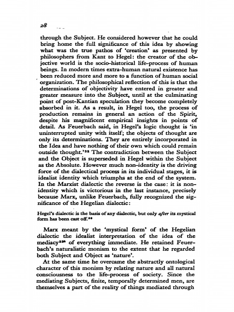 Hegel vs. Marx: Dialectical Philosophy | PDF | Philosophy