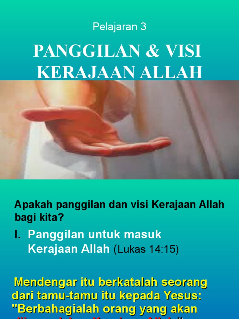 S3 - Panggilan Dan Visi Kerajaan Allah | PDF
