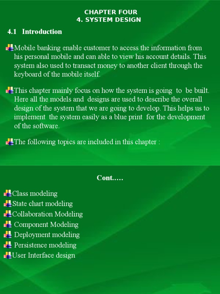 Chapter Four 4. System Design | PDF | Component Based Software Engineering | Databases