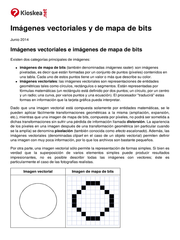 Imagenes Vectoriales y de Mapa de Bits 736 K8u3gj | PDF | Vector ...