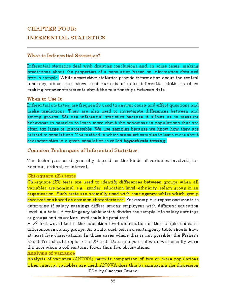 Understanding Inferential Statistics | PDF | Statistics | Regression Analysis