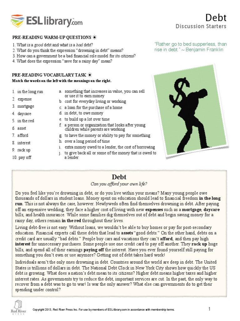 Discussion Starters: Pre-Reading Warm-Up Questions | PDF