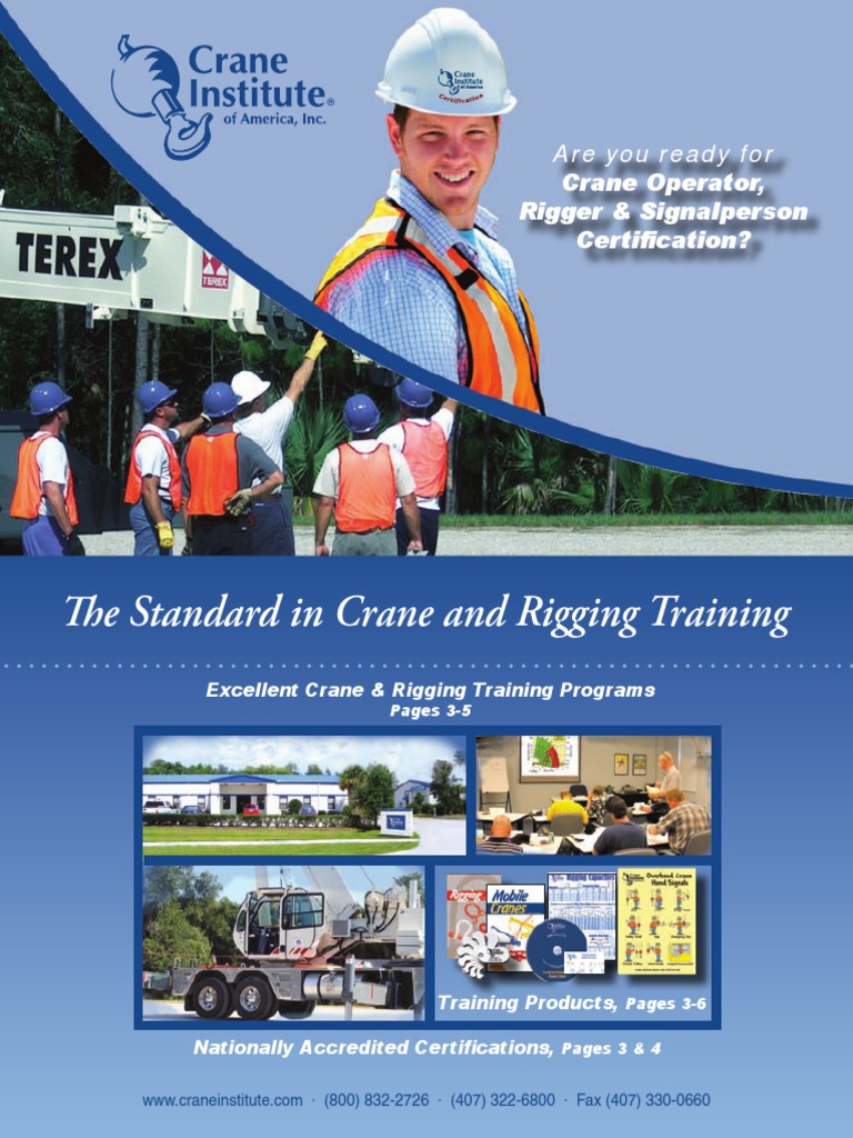 Crane and Rigging Certification Guide | PDF | Construction Equipment ...