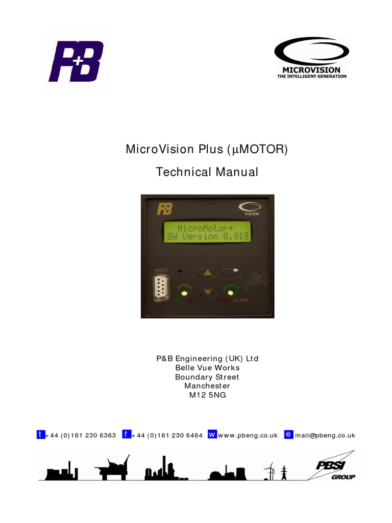 MicroVision Plus (mMOTOR) Technical Manual | PDF | Relay | Power Supply