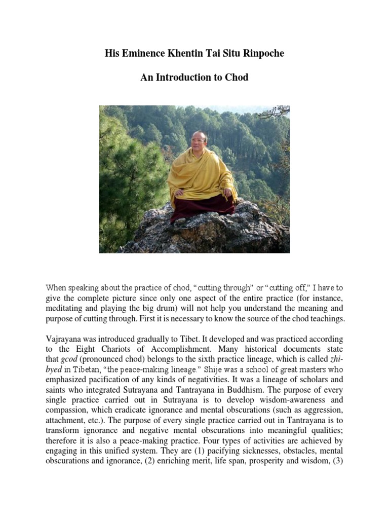 Chod | PDF | Vajrayana | Padmasambhava