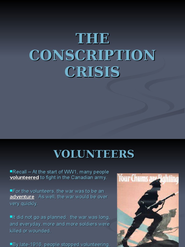 Canada’s WWI Conscription Crisis Explained | PDF | Conscription ...