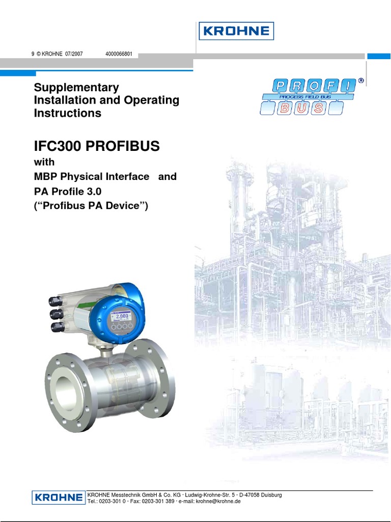 AD IFC300 Profibus PA V0200 en PDF | PDF | Analogue Electronics | Interface (Computing)