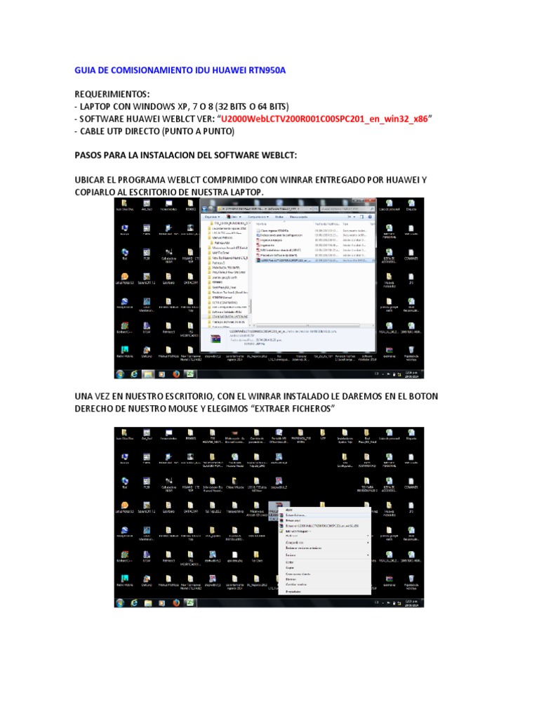 Guia de Comisionamiento Idu Huawei Rtn950a PDF | PDF | Redes de ...