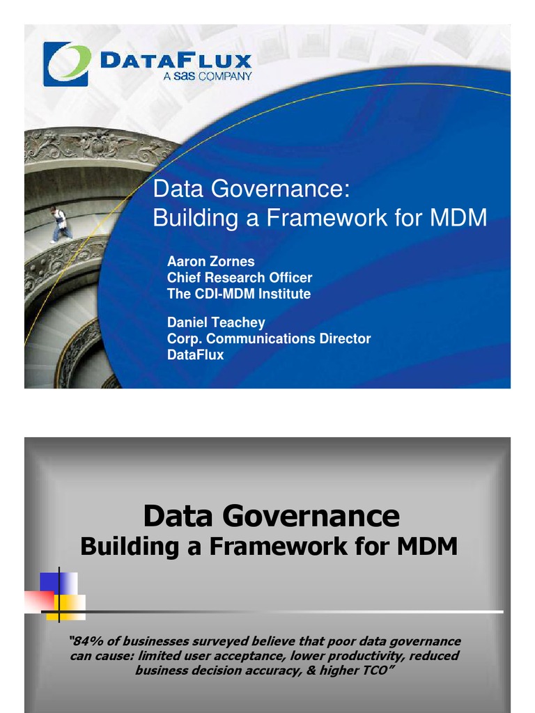 Data Governance: Building A Framework For MDM | PDF | Data Quality ...