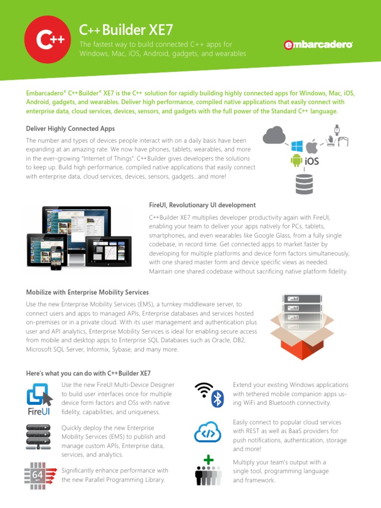 Cbuilder Data Sheet | PDF | Mobile App | Ios