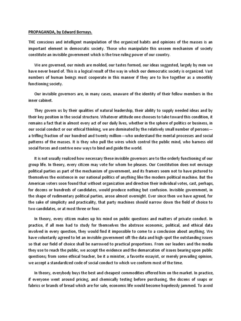 Comprehension Homework | PDF | Propaganda | Society