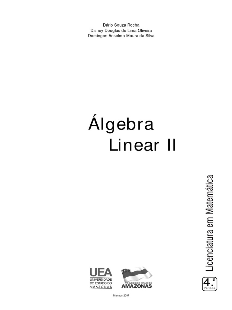 Ãlgebra Linear II | PDF | Álgebra | Álgebra linear