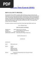 Contoh Program Mutu | PDF