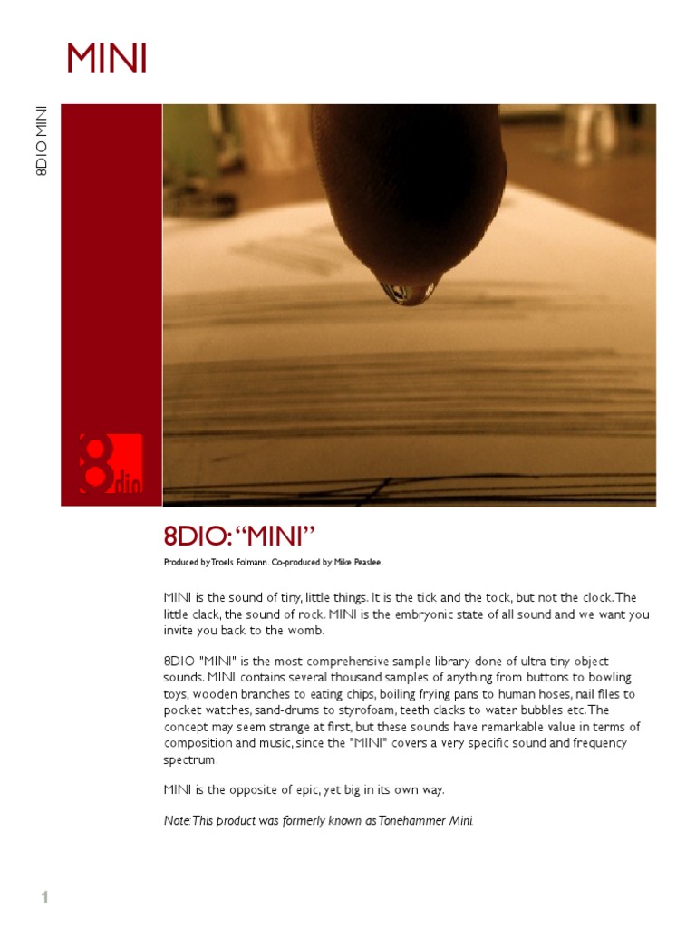 8dio Mini Read Me | PDF | License | Synthesizer