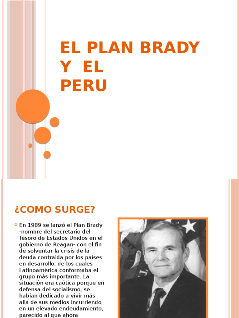 El Plan Brady y El El Peru | PDF | Deuda | Perú