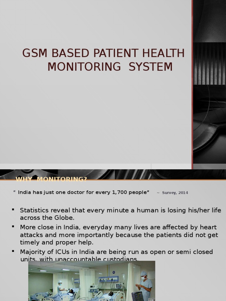 GSM-Based Patient Monitoring System | PDF | Monitoring (Medicine) | Sensor