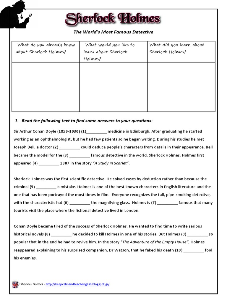 Sherlock Holmes | PDF | Sherlock Holmes | Arthur Conan Doyle