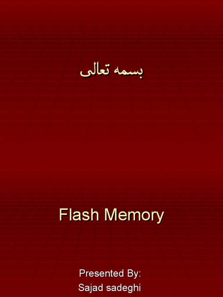 Flash Seminar | PDF | Flash Memory | Computer Memory