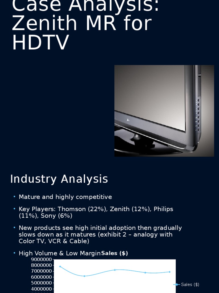 Zenith's HDTV Market Strategy | PDF | High Definition Television ...