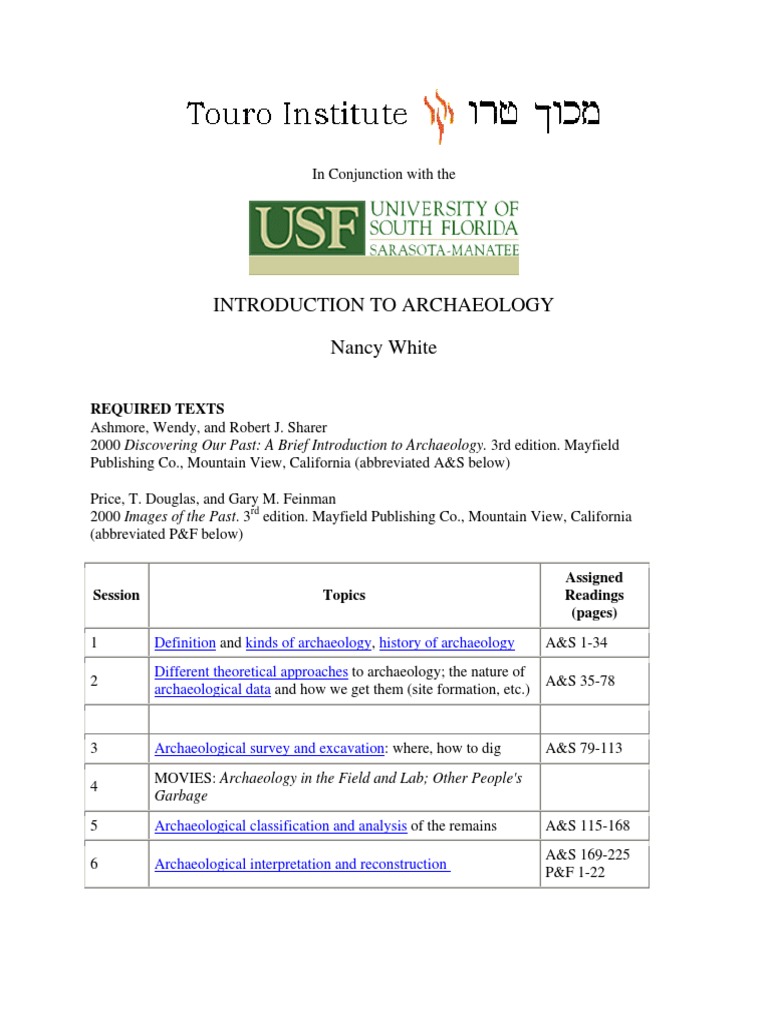 Introduction to Archaeology.pdf | Archaeology | Anthropology