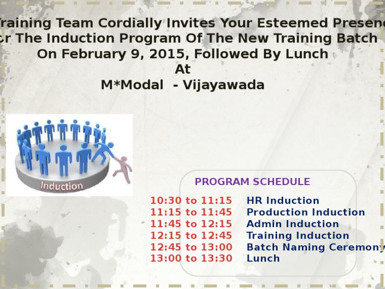 Induction Invitation | PDF | Career & Growth