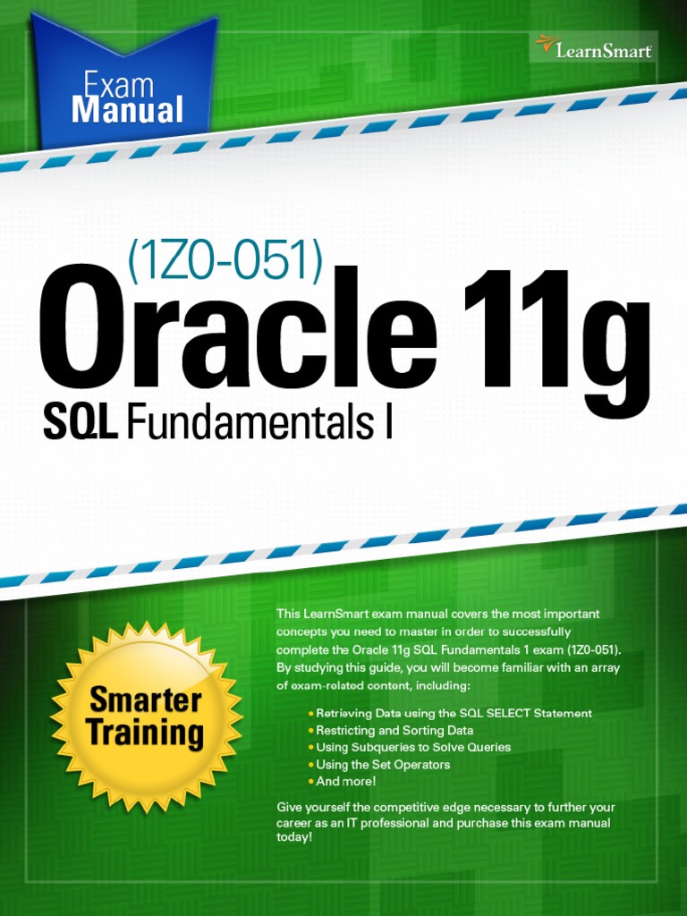 1Z0051 Oracle 11g SQL Fundamentals I | PDF | Sql | Oracle Database