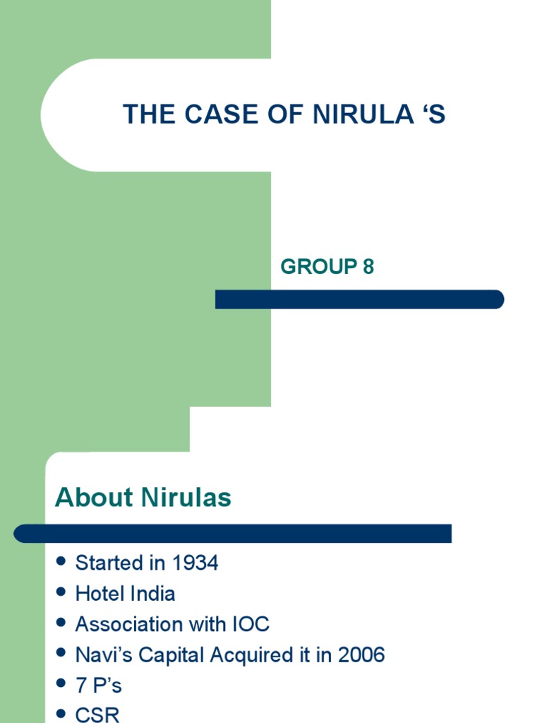 The Case of Nirula S | PDF | Marketing Strategy | Brand
