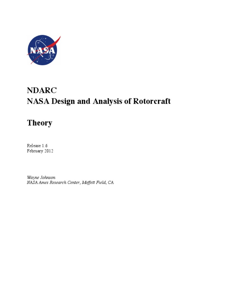 NDARC Rotorcraft Design Overview | PDF | Flight Dynamics (Fixed Wing ...