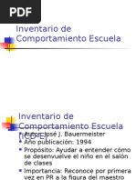 Inventario Eyberg de Conducta Infantil | PDF
