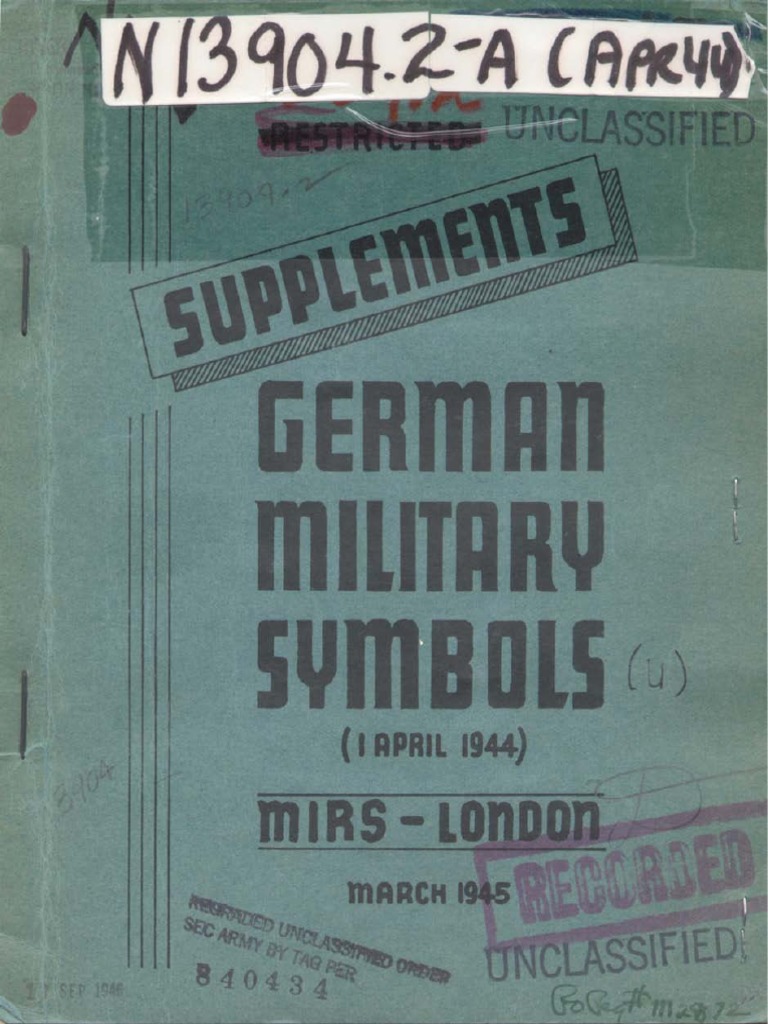 Supplements German Military Symbols | Company (Military Unit) | Battalion