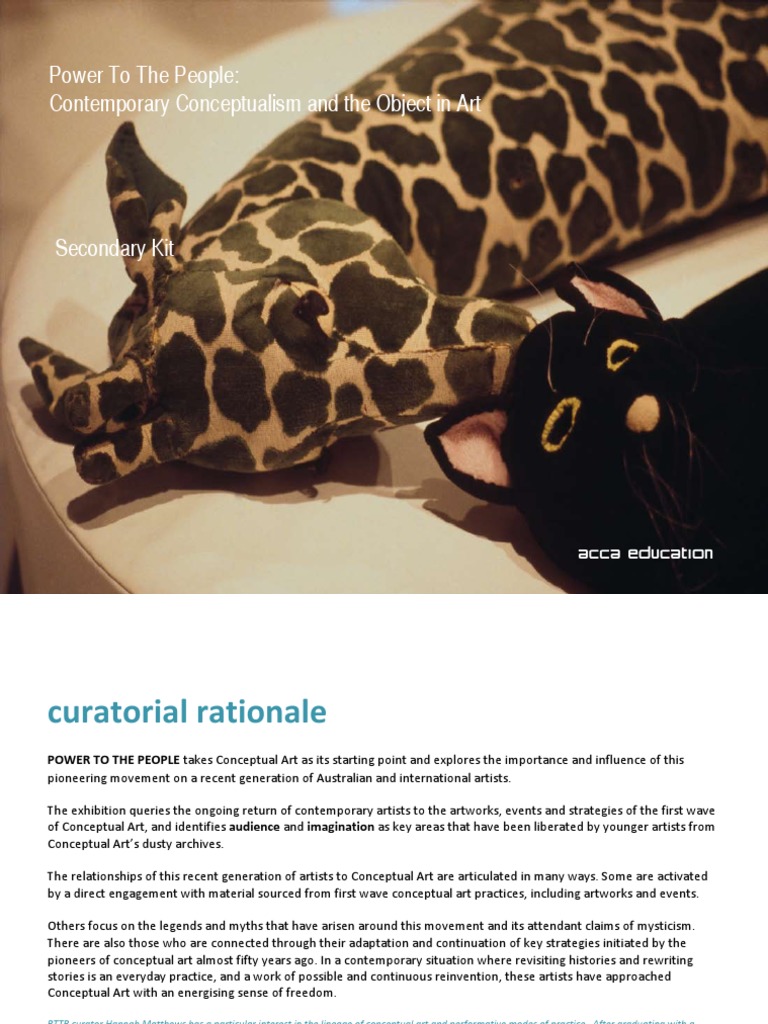 Conceptual Art for Secondary Students | PDF | Installation Art | Aesthetics
