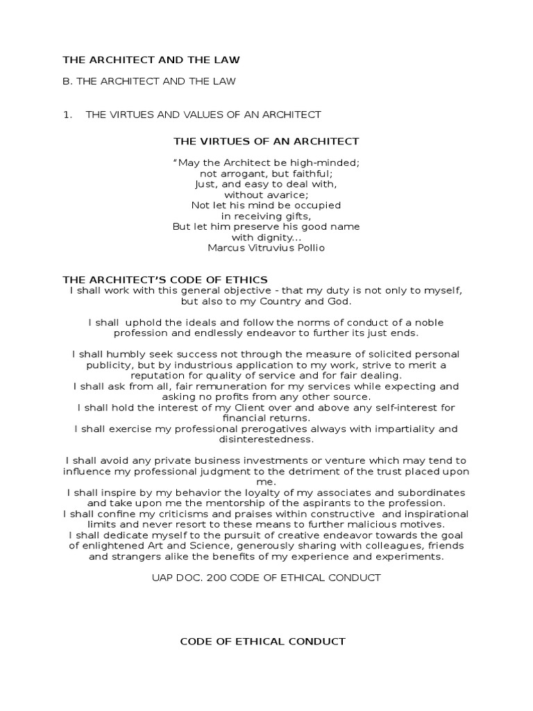 The Architect and The Law | PDF | Architect | Business