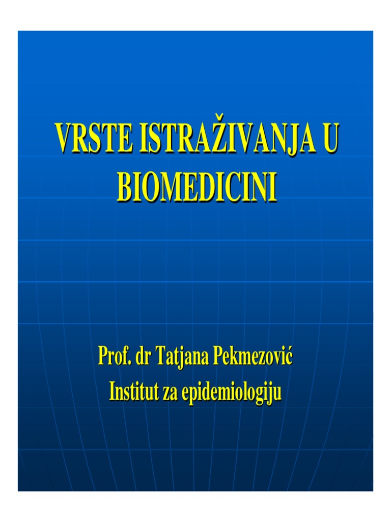 Vrste Istrazivanja | PDF