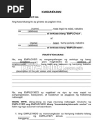 Tagalog Agreement Template | PDF