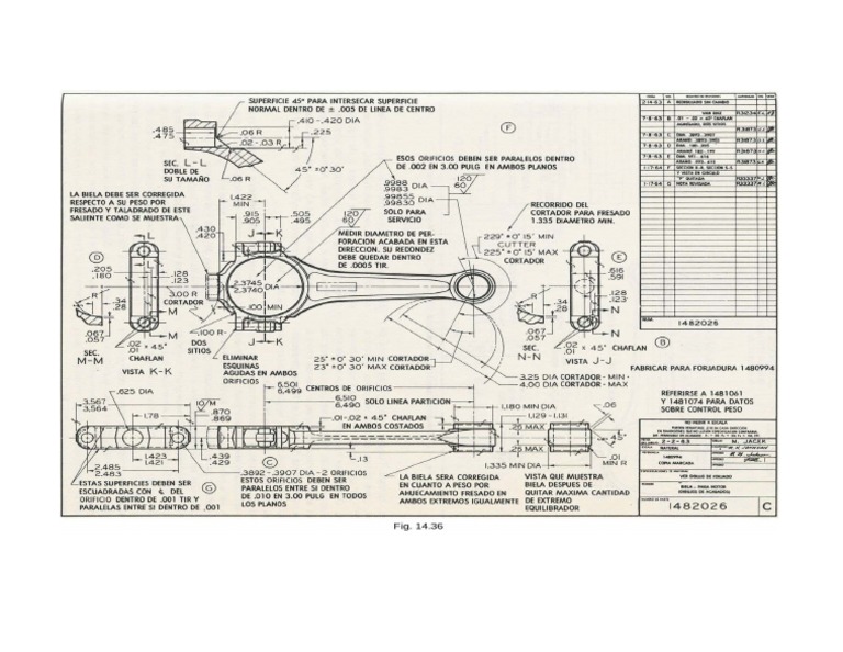 Plano de Una Biela. | PDF