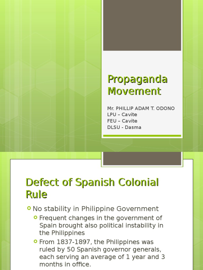 LESSON 4 - Propaganda Movement | PDF | Philippines | Politics (General)