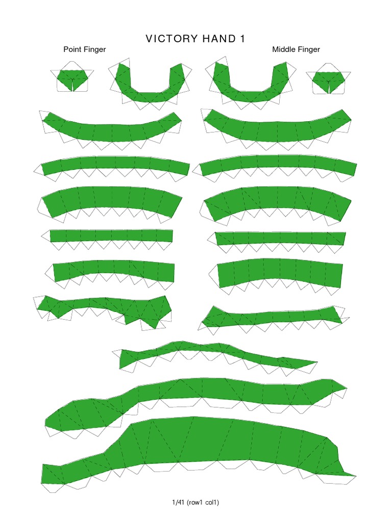 Victory Hand 1: Point Finger Middle Finger | PDF