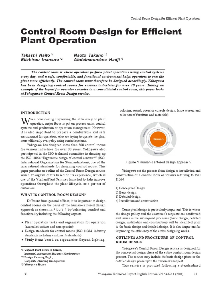Control Room Design For Efficient Plant Operation | PDF