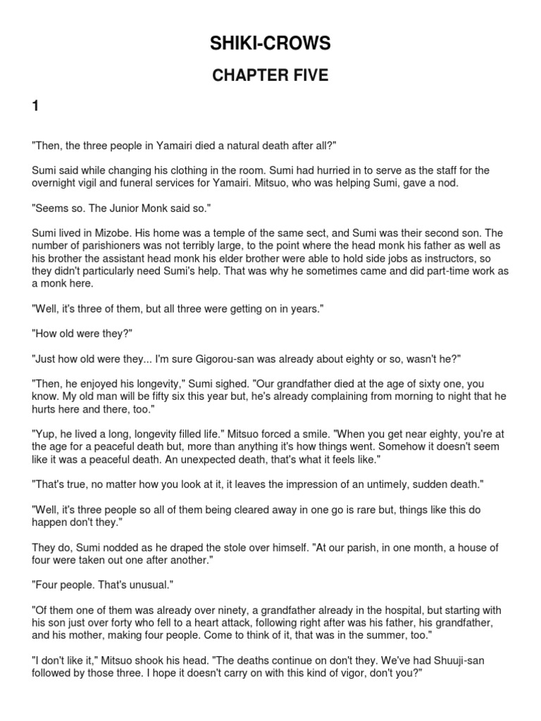 Chapter 5 - Crows | PDF | Wellness | Medical