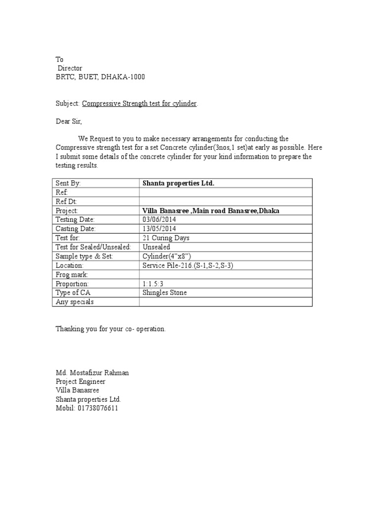 Concrete Cylinder Test | PDF | Concrete | Structural Engineering