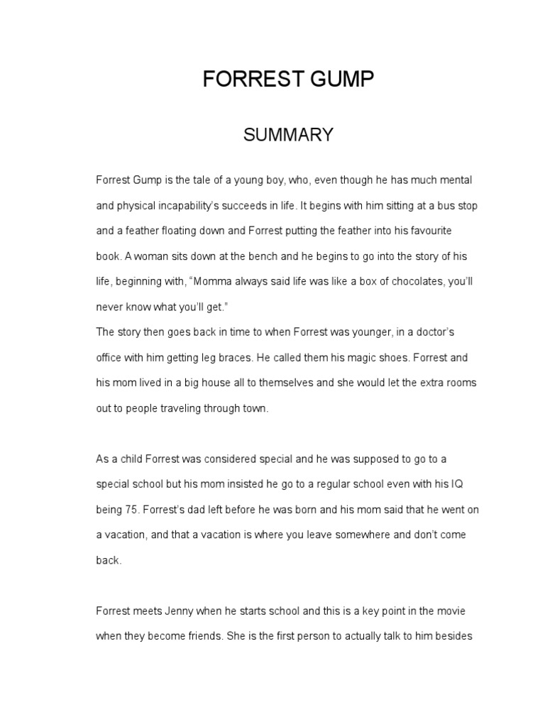 Forrest Gump | PDF | John F. Kennedy | Leisure