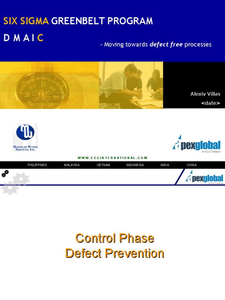 6sigma - Control Phase | PDF | Six Sigma | Production And Manufacturing