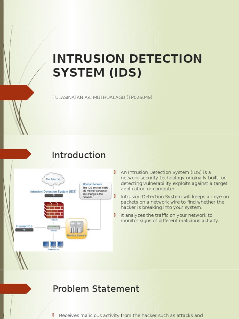 Intrusion Detection System (Ids) | PDF
